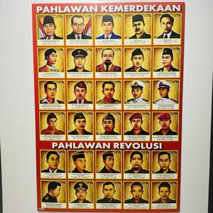 Jual stok POSTER EDUKASI ANAK MENGENAL PAHLAWAN REVOLUSI KEMERDEKAAN ...