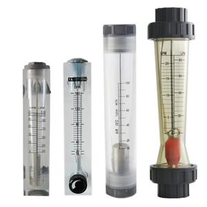Jual pipeline rotameter inline PVC flowmeter sea water plastic flow ...