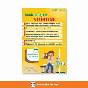 Jual Poster Kesehatan, Poster Tanda & Gejala Stunting, Poster Stunting ...