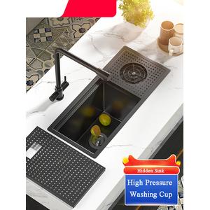 Jual 304 Stainless Steel Cup Washer Invisible Small Sink Single Slot ...