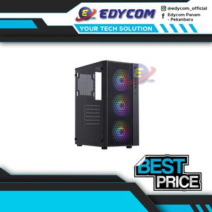 Jual Case Power UP Raptor Sentinel Mid Tower ATX With 3 Fan Case RGB ...