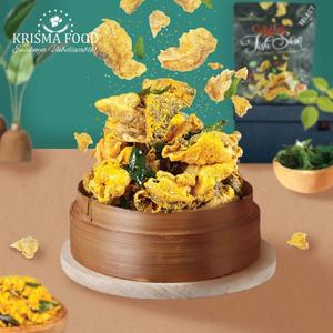 Jual Keripik Kulit Ikan Patin Telur Asin Salted Egg Fish Merk Krisma Food - Kota Bandung ...