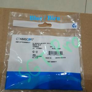 Jual Modular Jack cat6 category 6 AMP TE Commscope Biru - Jakarta Pusat ...