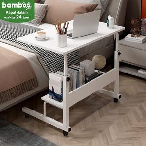 Jual (COD) IH Meja Laptop Lipat Adjustable dengan Roda Meja Laptop Roda ...