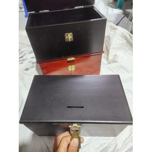 Jual KOTAK INFAQ KOTAK AMAL MASJID BAHAN KAYU FINISHING WARNA COKLAT ...