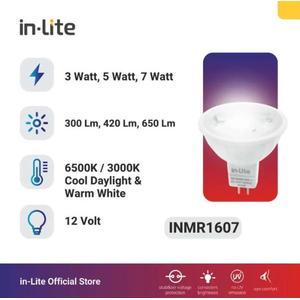 Jual Lampu Sorot LED inlite Spotlight 5w 5 watt INMR1607 In-Lite MR ...