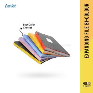 Jual UN4 Bantex Expanding File Map Harmonika Folio F4 12 Sekat 2 Warna ...