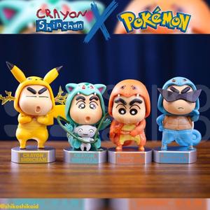 Jual FGsxp Figure Shinchan x Pokemon COS Pikachu Psyduck Charmander ...