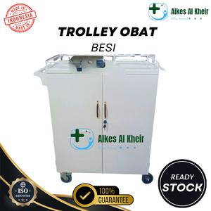 Jual TROLLEY OBAT BESI DAN STAINLESS || MEDICINE TROLLEY STEEL - TROLI ...