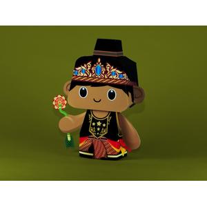 Jual Kresna Krishna Jawa Wayang Diorama diorama papercraft miniatur ...