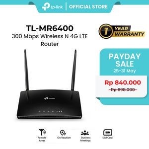 Jual B3ST!! TP-LINK ROUTER TL-MR6400 MODEM WIFI 4G LTE N300 WIRELESS ...