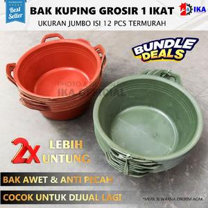 Jual (GROSIR 1 IKAT = 12 BUAH ) Bak kuping Warna orange dan hijau 12 ...