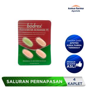 Jual BODREX FLU & BATUK BERDAHAK STRIP 4 KAPLET / OBAT FLU & BATUK ...