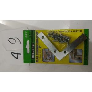 Jual Plat Corner Siku Besi Datar Bracket Besi Siku Free Skrup Dapat 4 ...