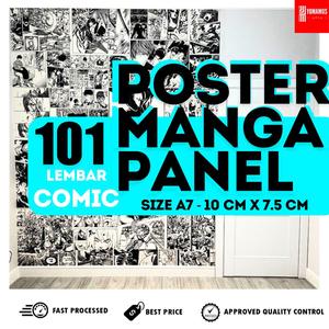 Jual ADA!!! 101 LEMBAR POSTER MANGA KOMIK PANEL - STICKER DINDING KAMAR ...