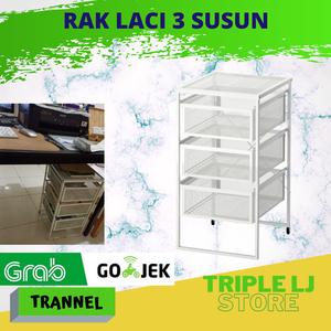 Jual Rak Troli Laci Lemari Kecil Arsip Rak Kertas 3 Susun Besi Trannel ...
