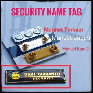 Jual Various Model of Security Name Tag / Name Tags for The Security ...
