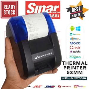 Jual PRINTER BLUETOOTH THERMAL 58MM RPP02 CETAK RESI LABEL DAN STRUK KASIR - Kota Surabaya ...