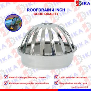 Jual Roof Drain 4 inch kuningan / saringan talang air pembuangan air ...