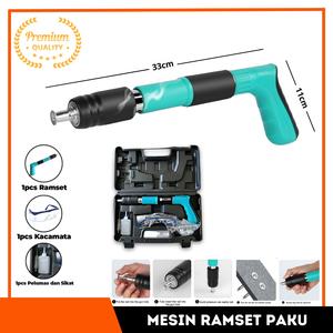 Jual Alat Paku Tembak Rivet Beton Ramset SET Box 7,3mm Stampset Paku ...