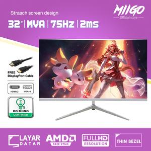 Jual MIIGO- layar lengkung 32 inci 75HZ tampilan HD , monitor game ...