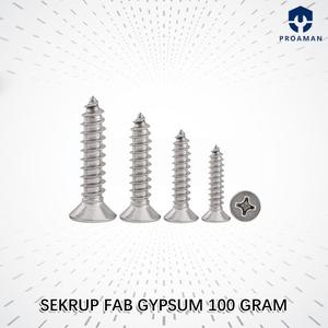 Jual (100 Gram) Sekrup Gypsum Drywall Screw / Sekrup Kayu FAB Putih ...