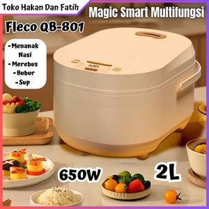 Jual Rice Cooker smart magic com 2L Fleco QB-801 multi fungsi low carbo ...