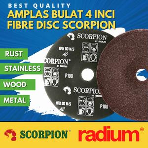 Jual Amplas Bulat Fiber Disc 4 inch Fiberdisc P Grit 16 40 60 80 100 ...