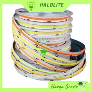 Jual Lampu LED Strip COB 12V DC 320 LED 5 Meter Roll 8mm COB LED Flex ...