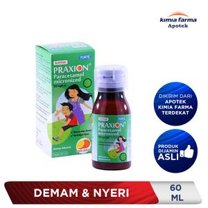 Jual PRAXION FORTE SIRUP 60 ML / OBAT DEMAM NYERI ANAK / KIMIA FARMA ...
