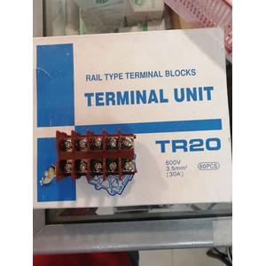 Jual TERMINAL BLOCK TR 20 DIN RAIL/ TR 20 MODEL KASUGA/T BLOK TR 20 ...