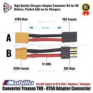 Jual Converter Traxxas TRX - XT60 Adapter Connector 12 AWG Cable for RC ...