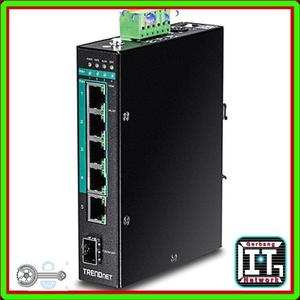 Jual TRENDnet TI-PG541 (PoE+) 4 Gb PoE+ DIN Rail 1 Gb port 1 SFP port ...