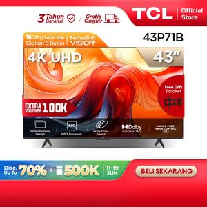 Jual TCL 43P71B - 43 inch Google TV - 4K UHD - HDR 10+ - Dolby Atmos ...