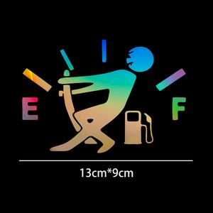 Jual Car interior sticker 1 fun car sticker Pull the fuel tank pointer ...