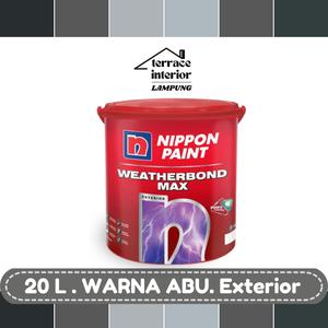 Jual Cat Tembok Exterior Weatherbond Max Nippon Paint Warna Abu 20 L ...