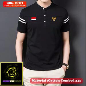 Jual kaos polo shanghai logo garuda bendera indonesia kekinian terbaru ...