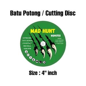 Jual BATU POTONG GURINDA 4" MAD HUNT MATA GERINDA BESI CUTTING DISC - Jakarta Barat - suryaindo ...