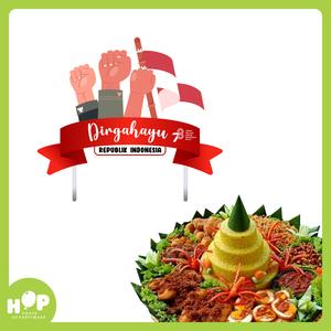 Jual Cake Topper 17 Agustus Hiasan Tumpeng Kue HUT Kemerdekaan RI ...