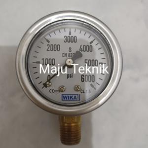 Jual WIKA Pressure D 2" 0-6000 psi, drat 1/4" NPT Kuningan Racket. - Jakarta Barat - INDO ...