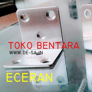 Jual 40MM Siku Persegi Stainless Braket Siku 40 x 40 x 40MM Stainless ...