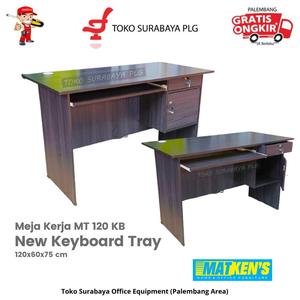 Jual Meja Kantor Meja Komputer Meja Kerja Matkens Mt 120 Kb (Keyboard ...