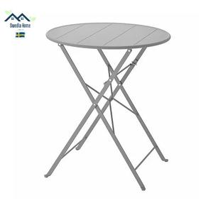 Jual Meja Lipat Besi Bulat Outdoor Coffee Table Balkon DSO Diameter 65 ...