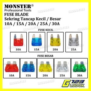Jual Sekring Sikring Tancap Fuse Kecil Besar Mobil 10A 15A 20A 25A 30A ...