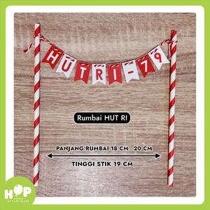 Jual Topper RUMBAI HUT RI Bendera Merah Putih 17 AGUSTUS hiasan Tumpeng ...