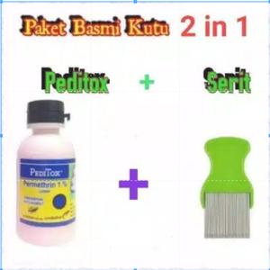 Jual Paket Obat Kutu Rambut Peditox Dan Sisir Serit Besi - Jakarta ...