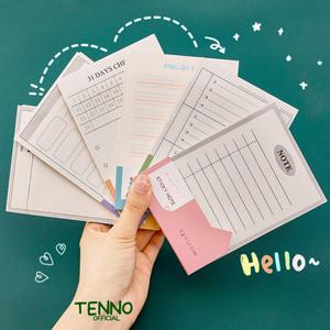 Jual TENNO Sticky Note 50 Lembar Lucu Cute Memo Daily Use Planner ...