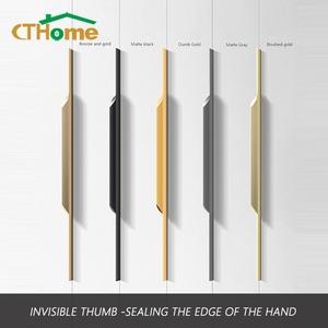 Jual Invisible Long Handle Aluminum Alloy Wardrobe Door Knob Drawer ...