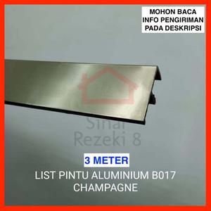 Jual Lis Pintu Profil Aluminium Edging Frame List Handle Lemari B017 CHMPGN - Kota Surabaya ...