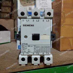 Jual kontaktor 80a 220v siemens 3tf46 22-oxpo contactor 3phase 2no 2nc ...